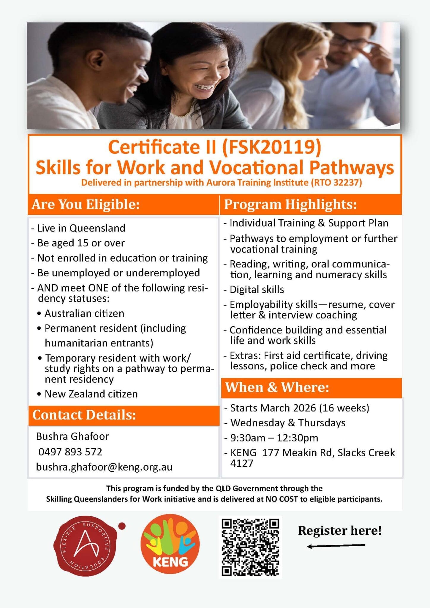 Skilling Queenslanders for Work (SQW) Build a Secure Future Program ...